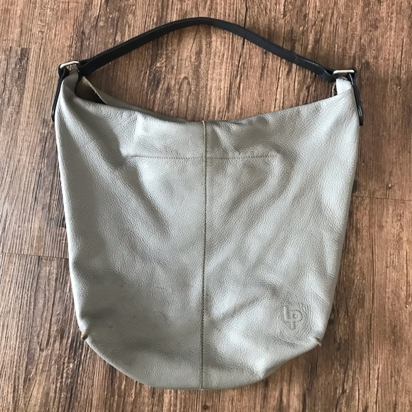 Linea Pelle | Bags | Linea Pelle Grey Leather Shoulder Bag | Poshmark